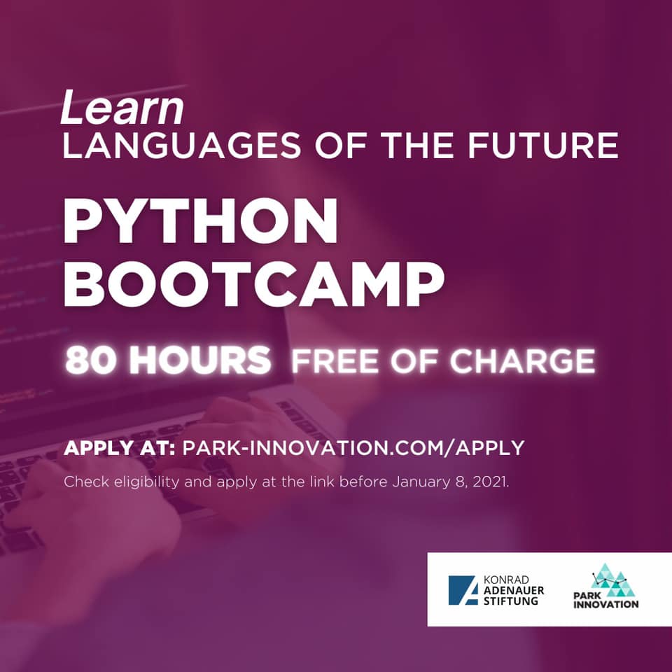 Python Development Bootcamp Park Innovation